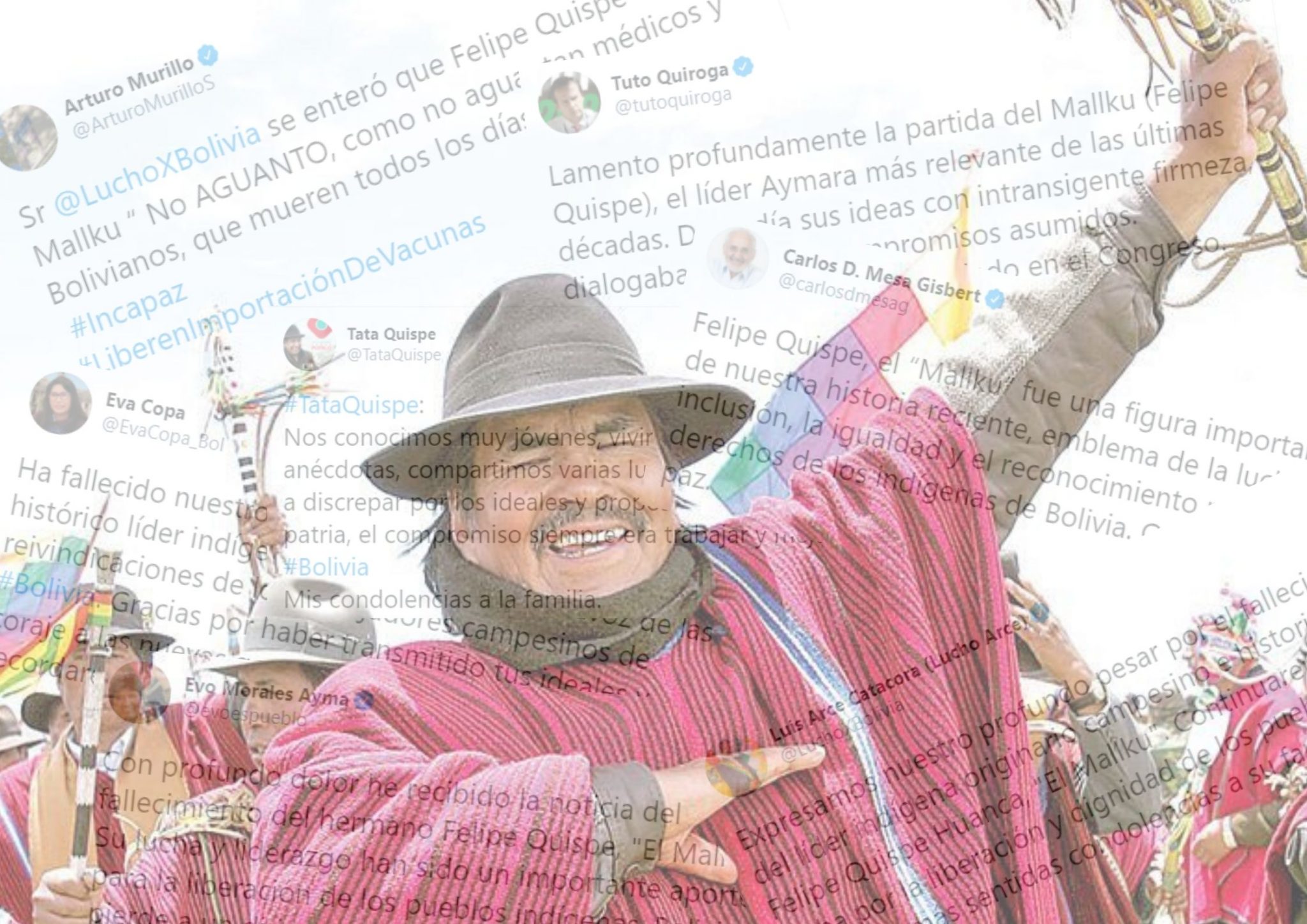 Bolivia se “estremece” por la muerte de Felipe Quispe Huanca “El Mallku ...