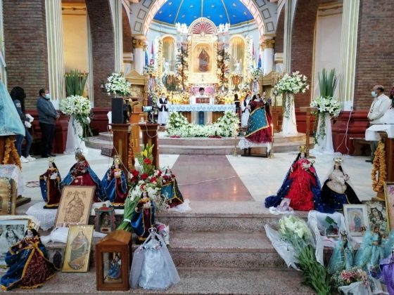 En su día, entronizan a la Virgen del Socavón restaurada - Periódico La ...