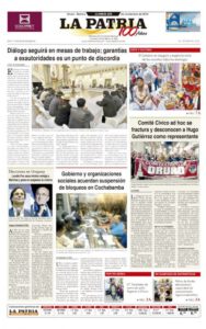 Portadas impresas, lunes 25 de noviembre de 2019 - La Patria 3.0 ...