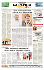 Portadas impresas, martes 03 de diciembre de 2019 - La Patria 3.0 ...