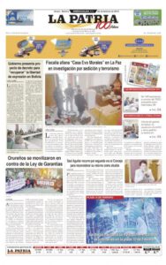Portadas impresas, miércoles 11 de diciembre de 2019 - La Patria 3.0 ...