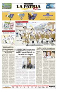 Portadas impresas, lunes 16 de diciembre de 2019 - La Patria 3.0 ...
