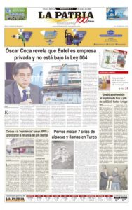 Portadas impresas, martes 14 de enero de 2020 - La Patria 3.0 ...