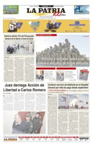 Portadas impresas, viernes 17 de enero de 2020 - La Patria 3.0 ...